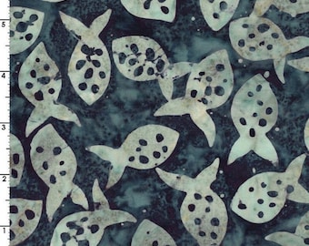 Fish Batik Fabric | Etsy