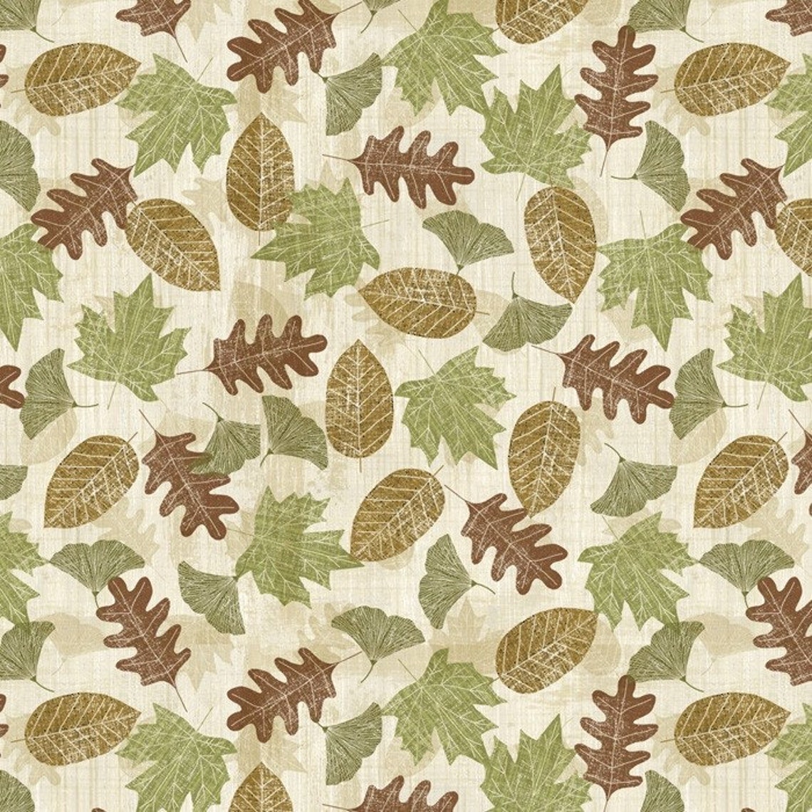Autumn Leaf Fabric, Fall Leaf Fabric, Woodland Fabric, Fall Decor ...