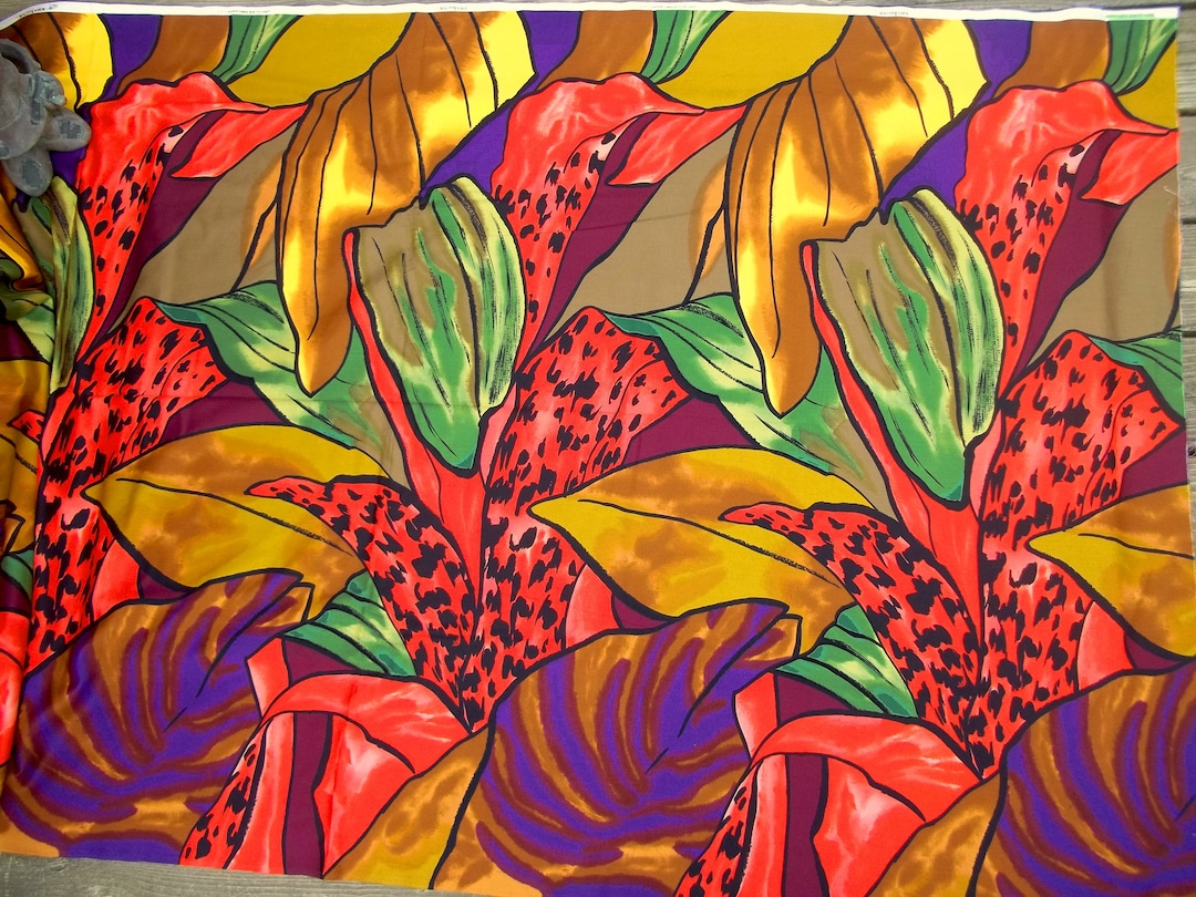 Tropical Material, Hawaiian Print Fabric, Cushion Fabric, Tropical ...