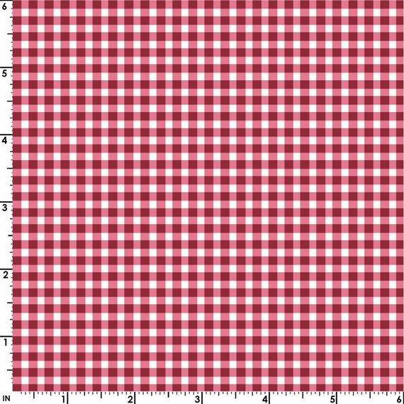 Pink Check Fabric Pink Gingham Fabric Gingham Prints Pink & | Etsy