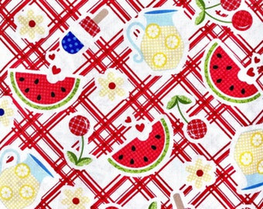 Watermelon Fabric, Watermelon Summer Fabric, Watermelon Material ...