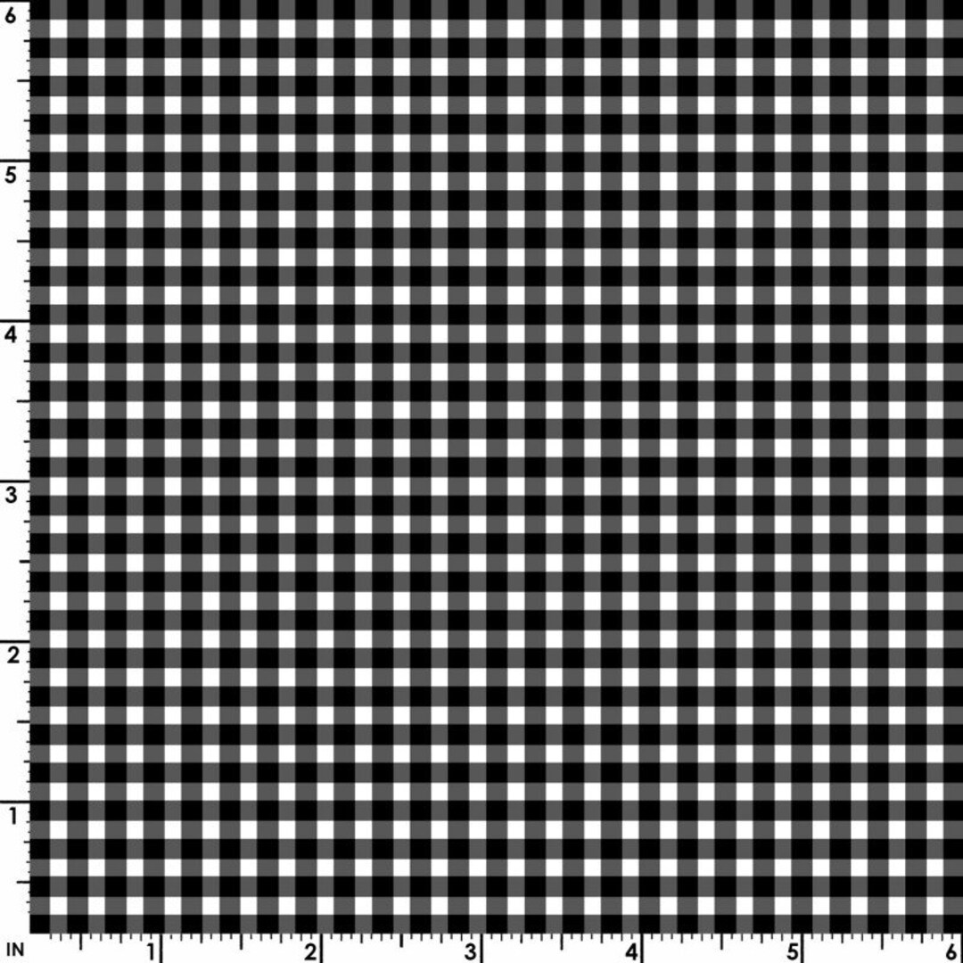 Black Gingham Fabric, Black & White Check Fabric, Black Check Fabric ...