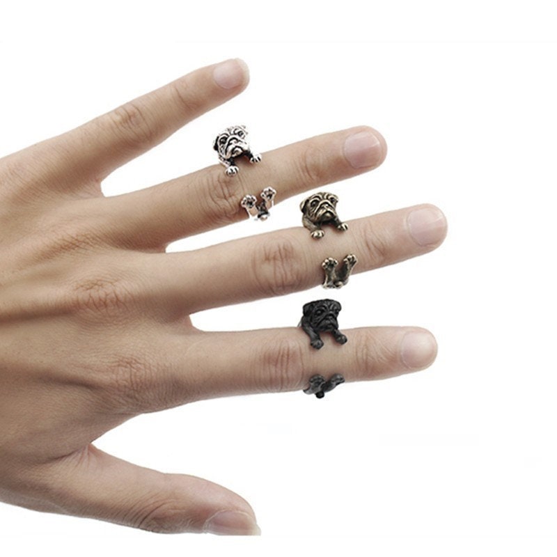Pug Ring, Dog Pug Ring, Pug Gifts, Pug Jewelry, Pet Jewelry, Pet ...