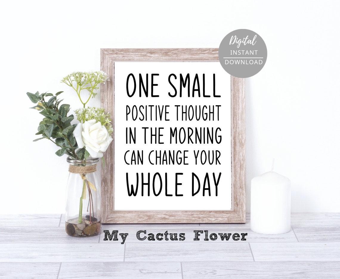 One Small Positive Thought-positive Thoughts-happy Thoughts ...