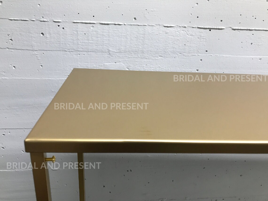 Matte Gold Metal Rectangular Tall Centerpiece/geometric Stand Column ...