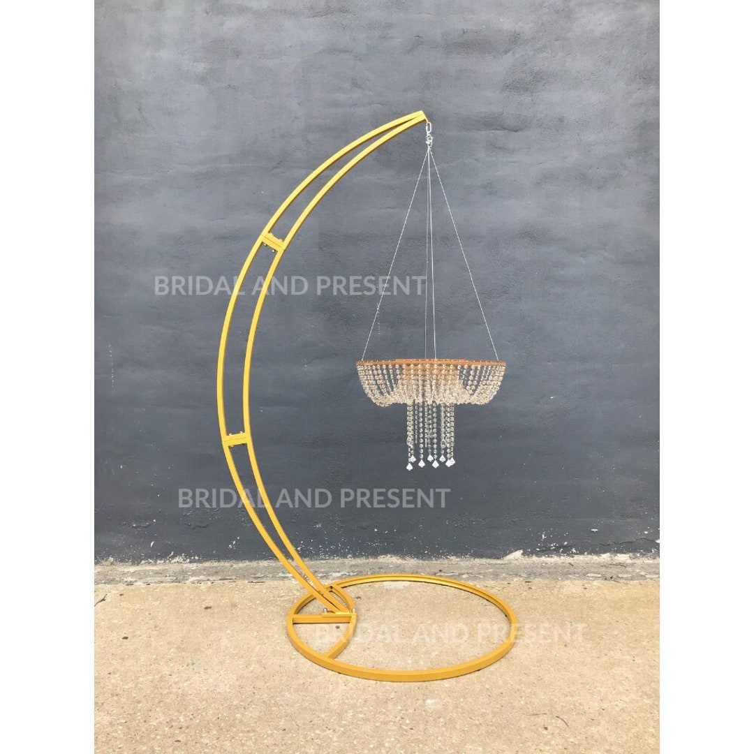 New! 7ft Suspended Wedding Cake Swing Stand Arch (chandelier Cake Stand ...