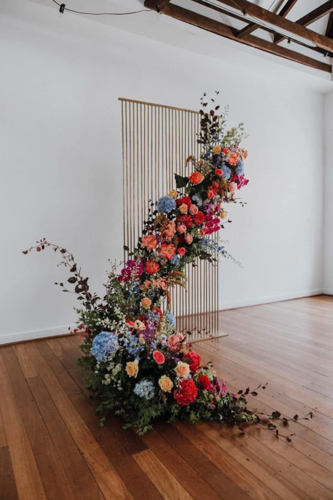 New! 6.5ft Metal Rectangular Tall Floral Stand/geometric Stand/vase ...