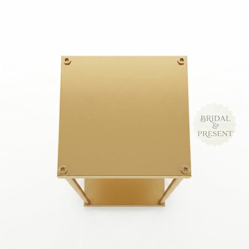 Heavy Duty Harlow Gold Metal Flower Stand – Geometric Tall Centerpiece ...