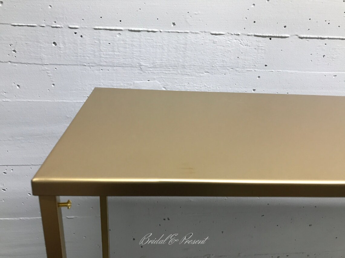 Matte Gold Metal Rectangular Tall Centerpiece/geometric Stand - Etsy