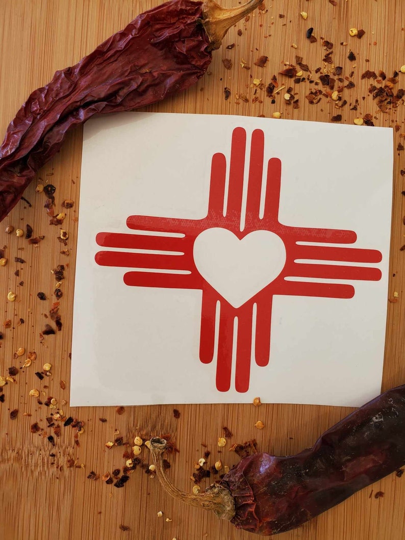 Zia Heart Symbol Decal, Zia Decal, New Mexico Zia Symbol, Zia, Heart - Etsy