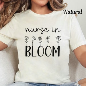 Spring Floral Nurse Shirt, Student Nurse Shirt Gift, Floral RN ...