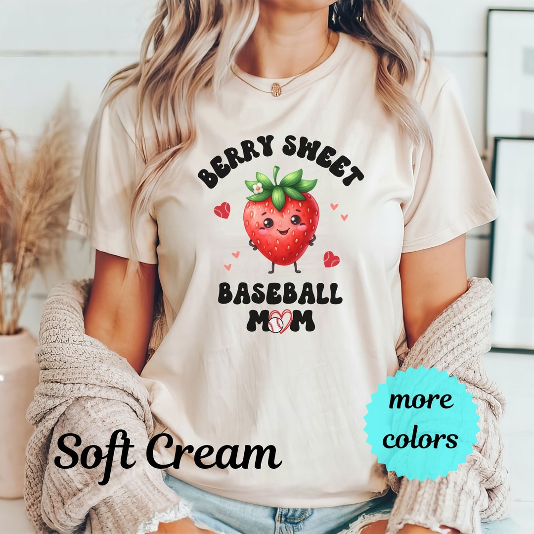 Strawberry Baseball Mom Shirt, Baseball Mama Shirt, Baseball Shirt ...