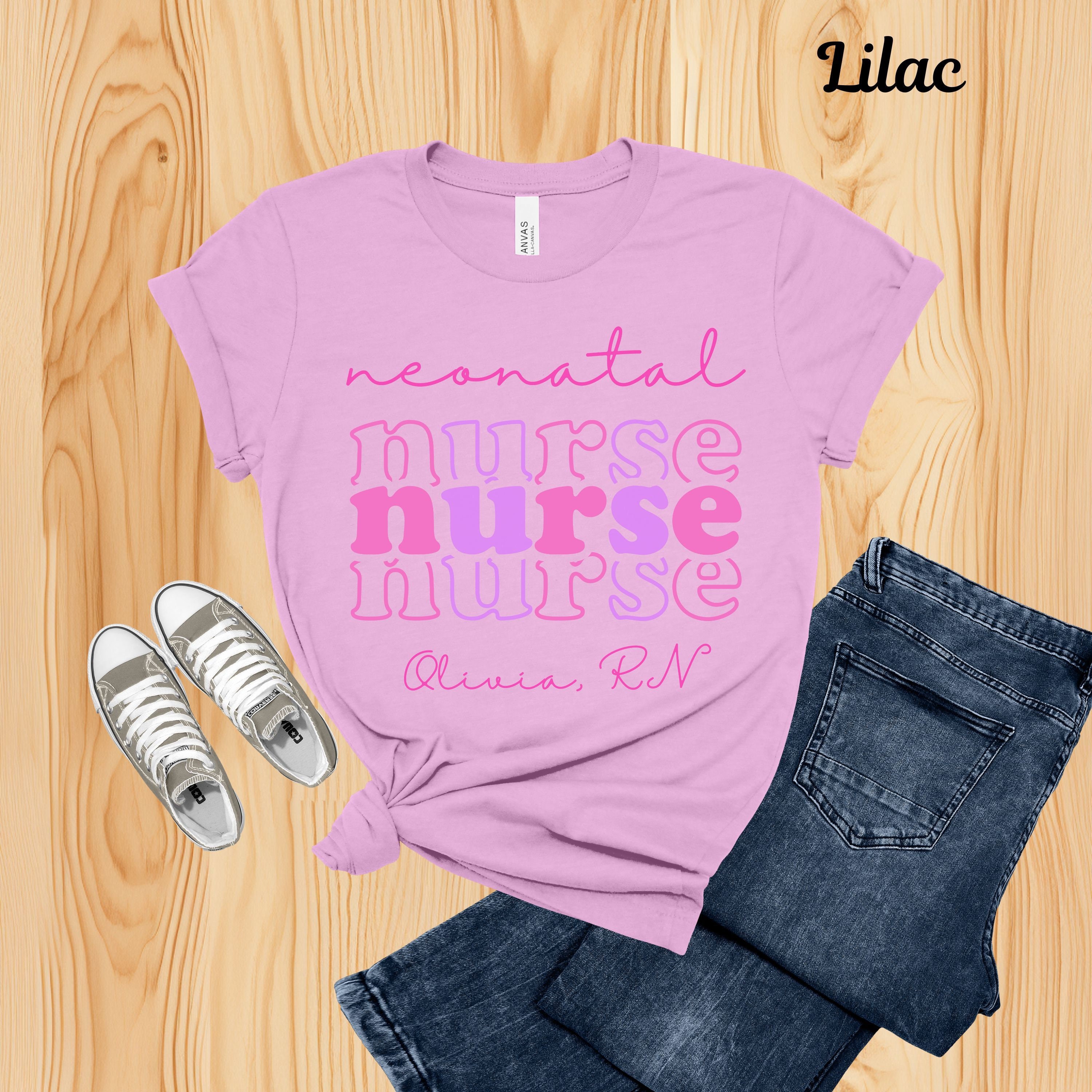 Custom Neonatal Nurse Shirt, Retro NICU Nurse Crewneck, Personalized ...