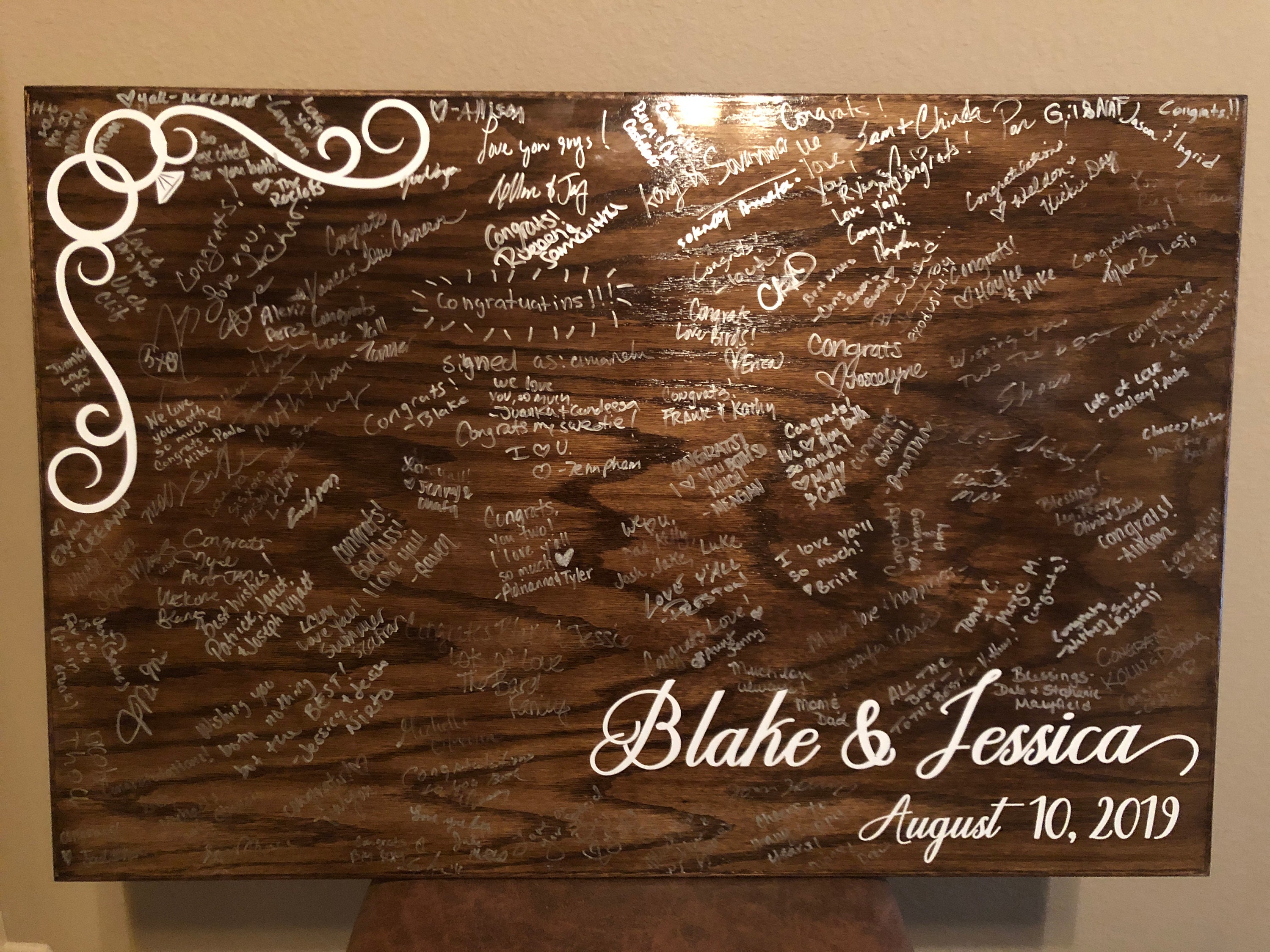 Wedding Signature Board - Etsy
