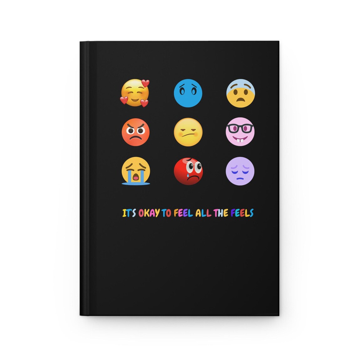 Emotional Emoji Hardcover Journal, Express Your Feelings, Diary, Mood ...