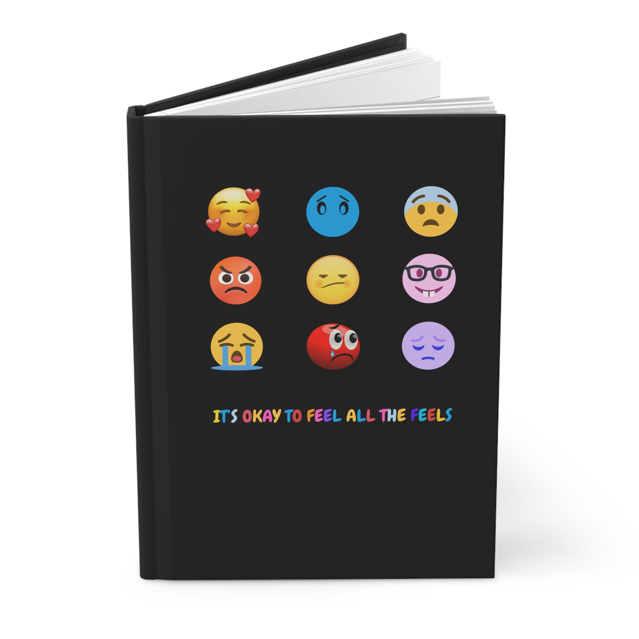 Emotional Emoji Hardcover Journal, Express Your Feelings, Diary, Mood ...