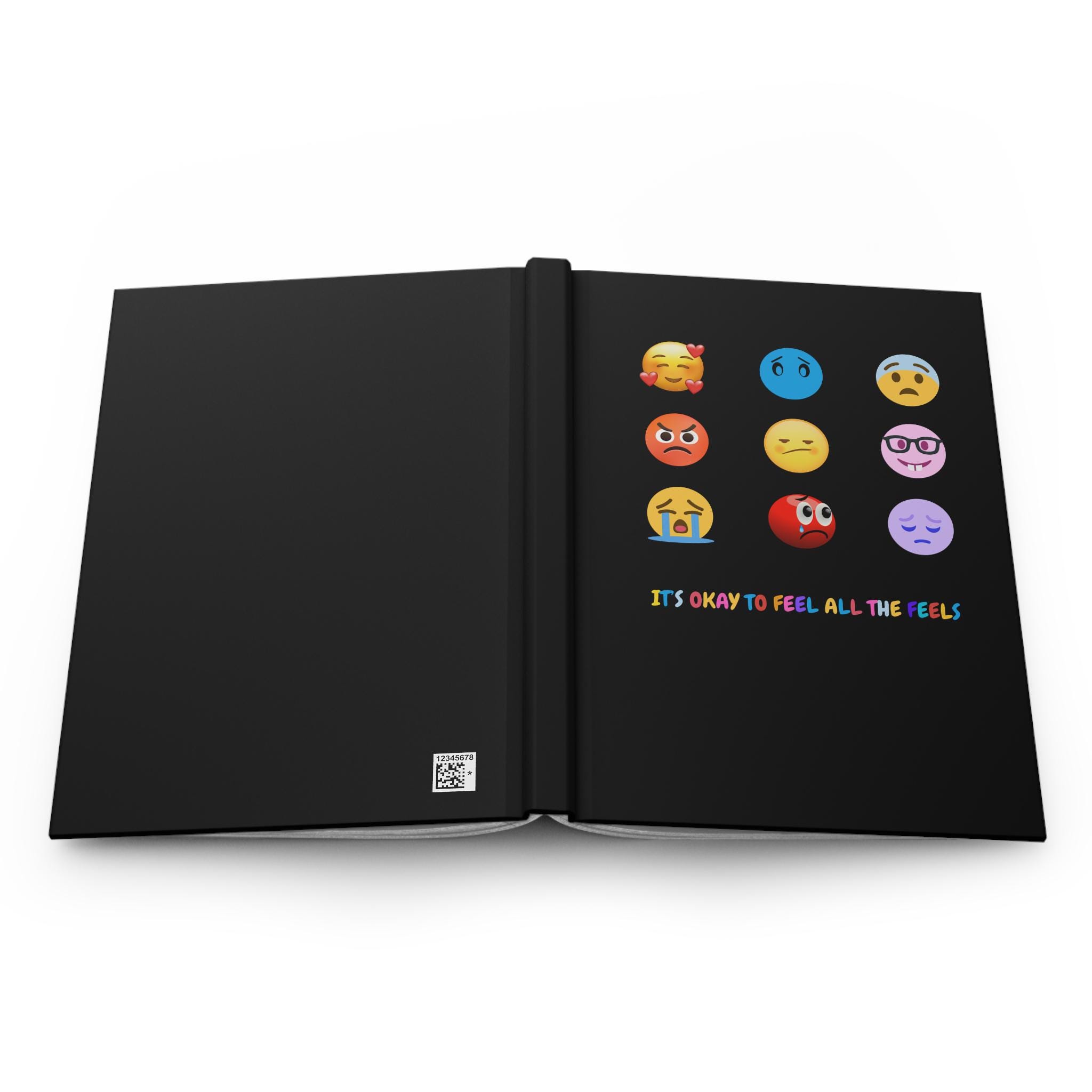 Emotional Emoji Hardcover Journal, Express Your Feelings, Diary, Mood ...