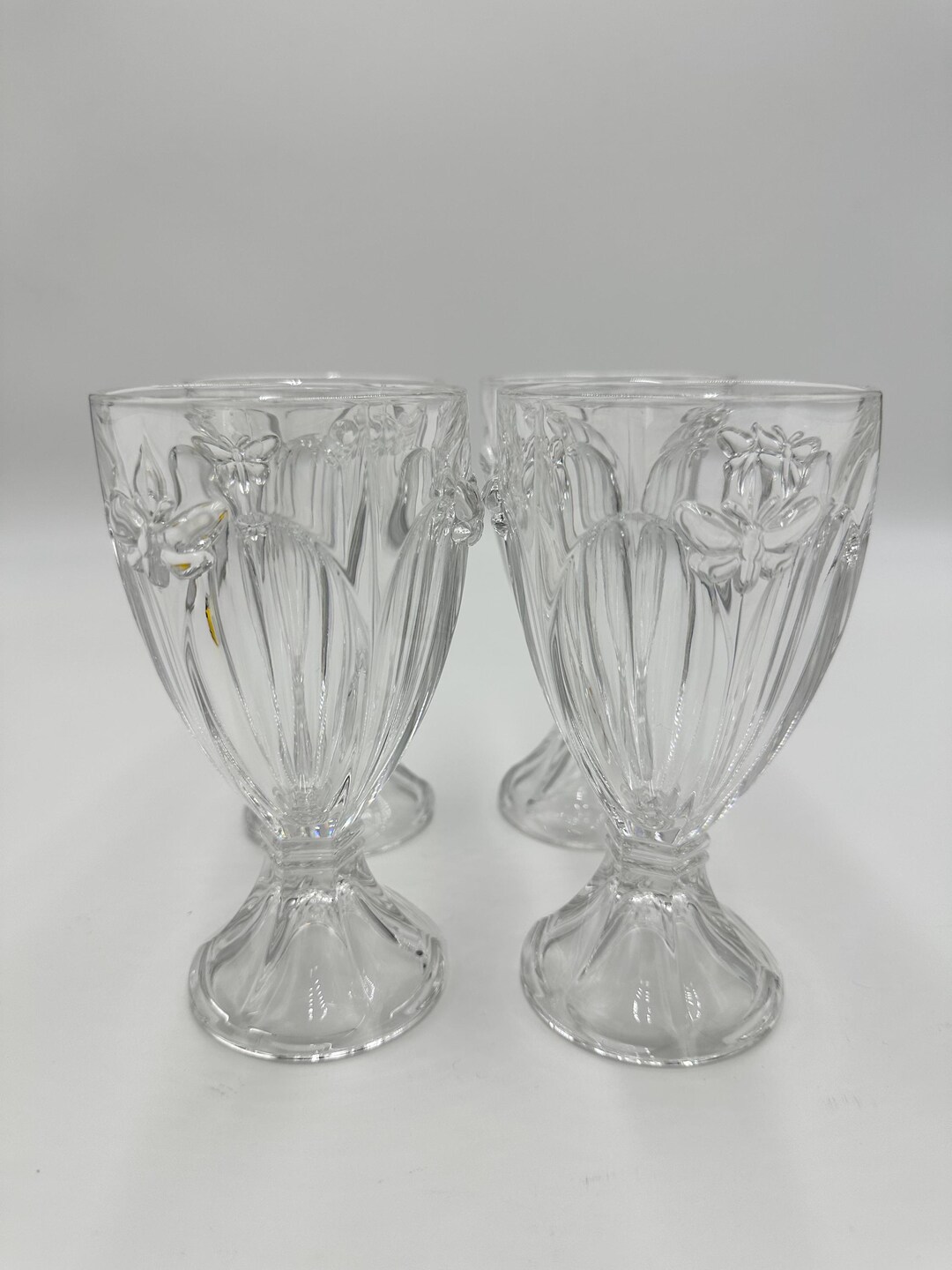 Vintage Lenox Butterfly Meadow Water Goblets Set of 4 - Etsy