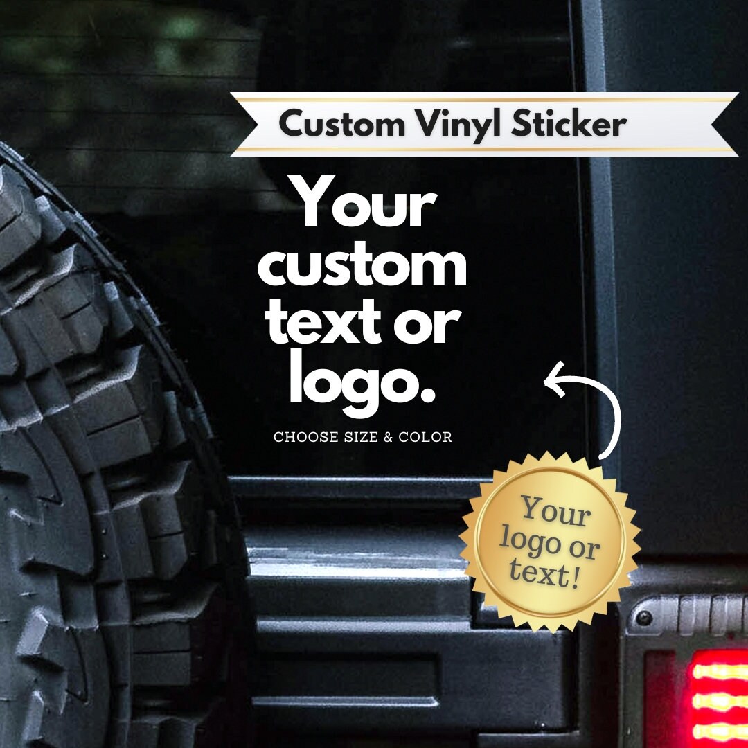 Custom Decals, Custom Vinyl Text Decals, Custom Stickers, Vinyl ...