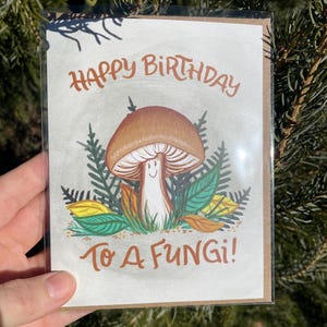 Happy Birthday to a Fungi! Mushroom Birthday Card - Etsy