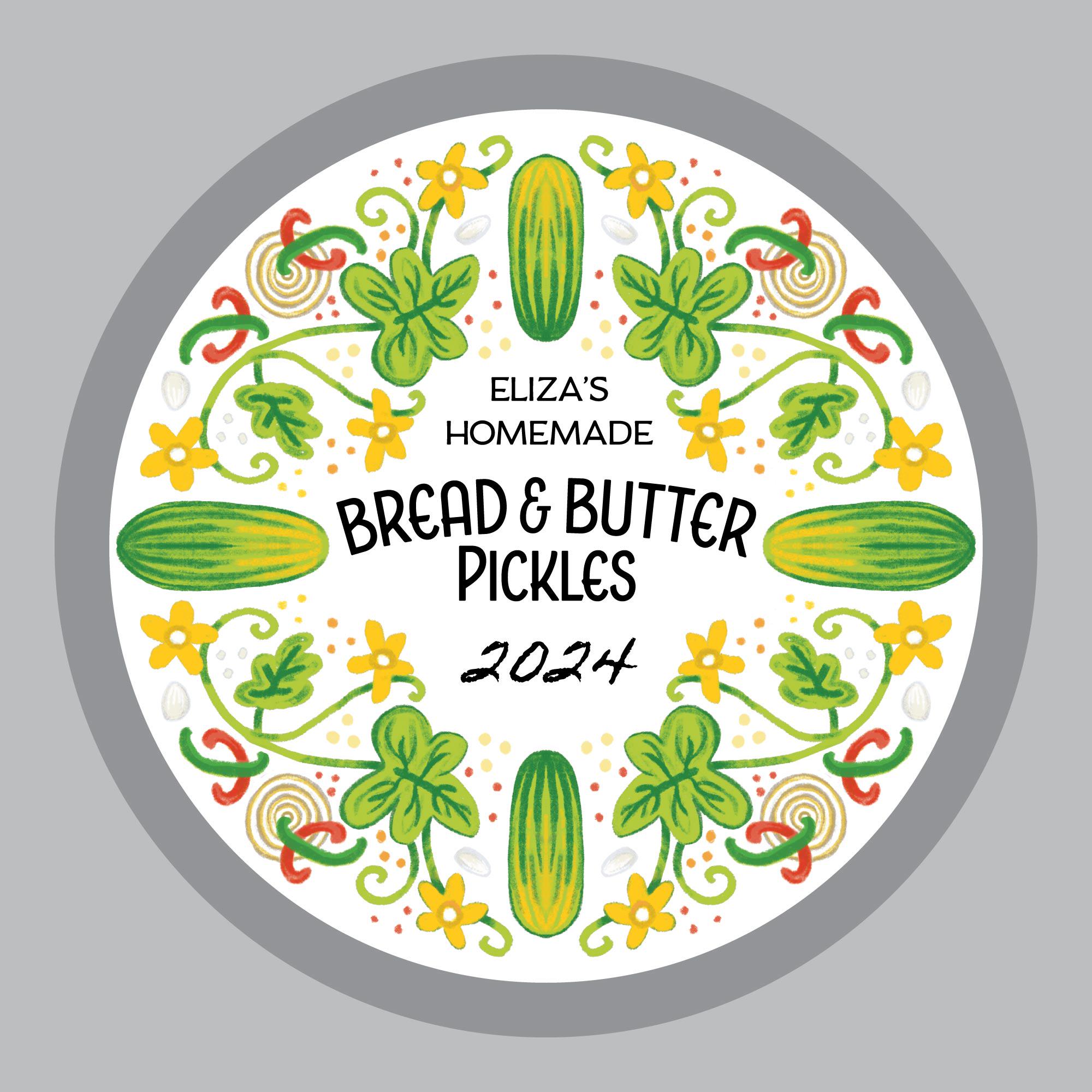 Custom Pickle Canning Labels - Sheet of 12 Stickers - Etsy