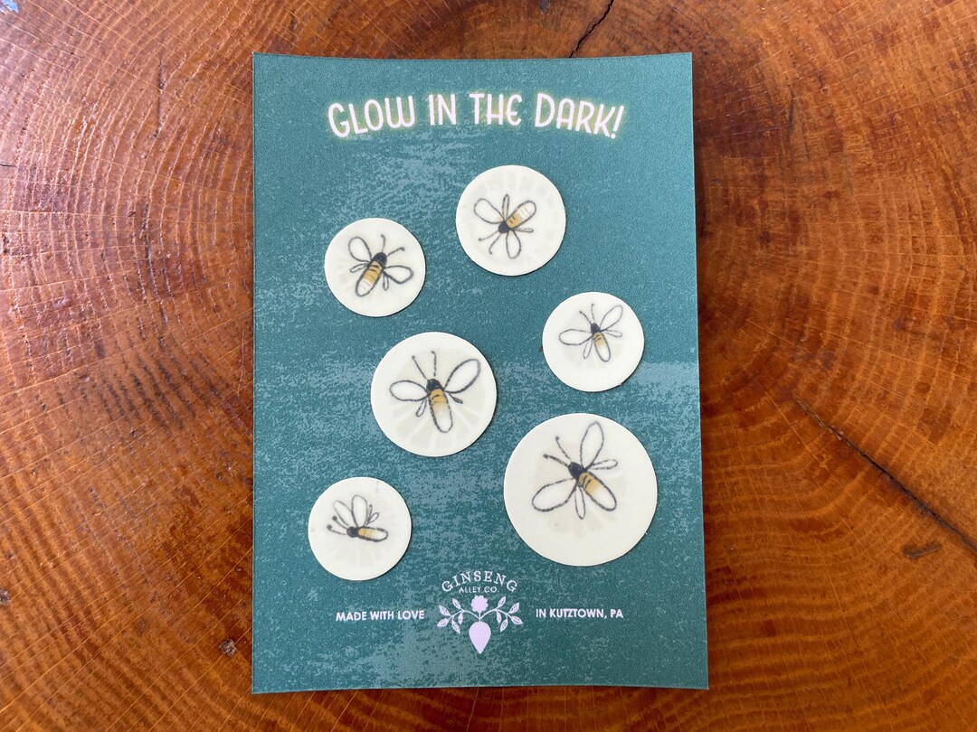 Lightning Bug Glow-in-the-dark Sticker Set | Firefly Stickers | Nature ...