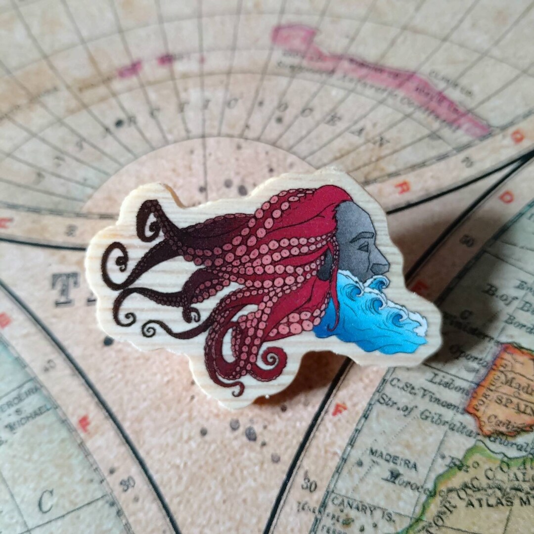 OFMD Kraken Blackbeard || Wooden Pin - Etsy