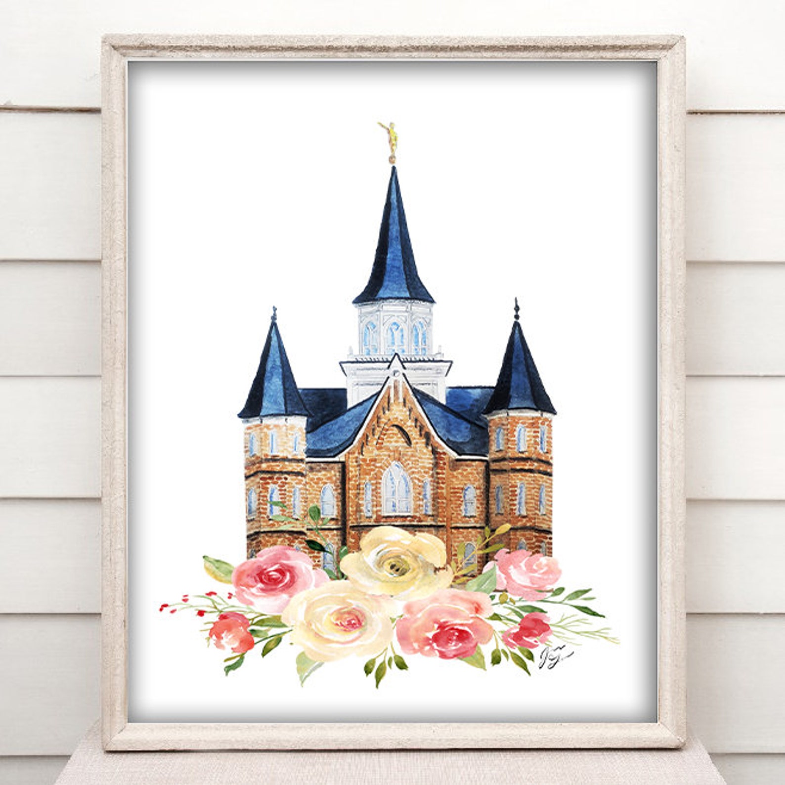 Provo City Center Temple Watercolor Painting | Etsy