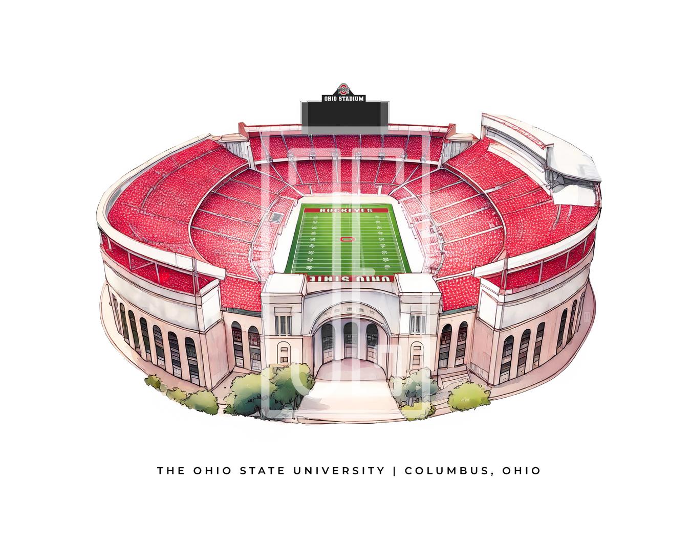 The Ohio State University Stadium Buckeyes Ohio Stadium Football ...