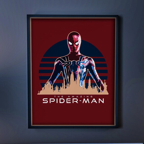 The Amazing Spiderman Minimalist Poster Iron Spider Infinity - Etsy