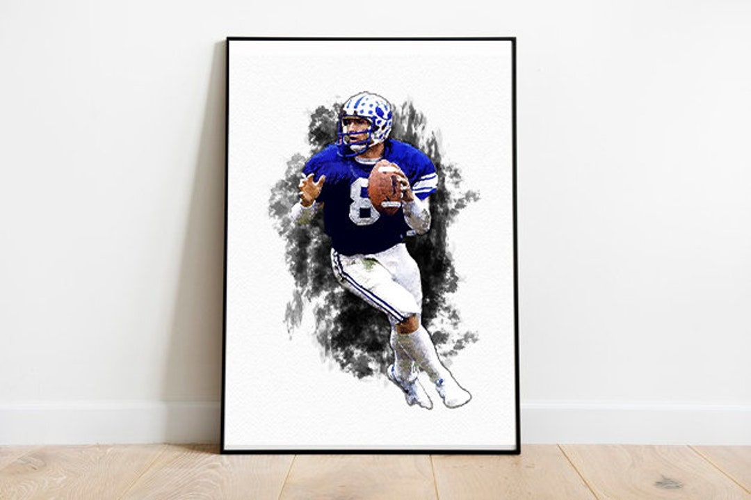 Collectible Steve Young BYU Watercolor Painting Digital Download - Etsy