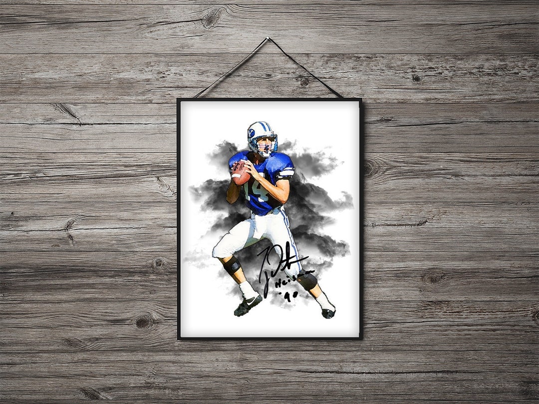 Ty Detmer Heisman Trofeo Ganador BYU Fútbol Quarterback Cartel Descarga ...