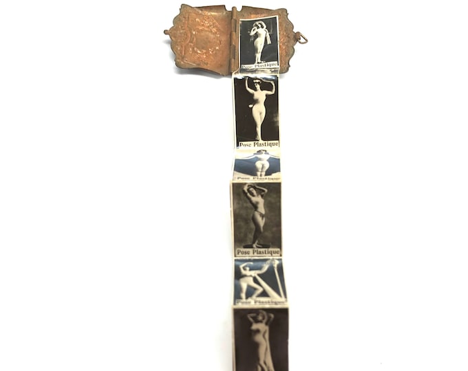 Rare 1800s Victorian Risque Pose Plastique Photo Brass Locket 8 Small ...