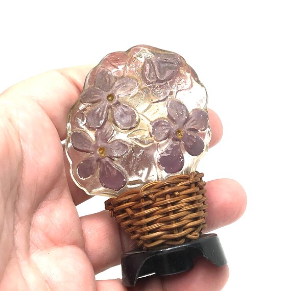 Rare Vintage 50s Devon Violets Perfume Bottle Torquay… - Gem