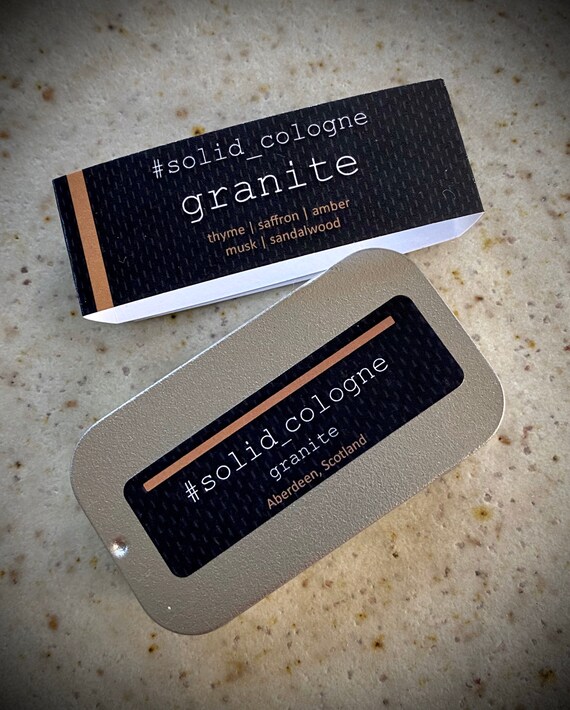 Granite Solid Cologne Made in Scotland | Etsy