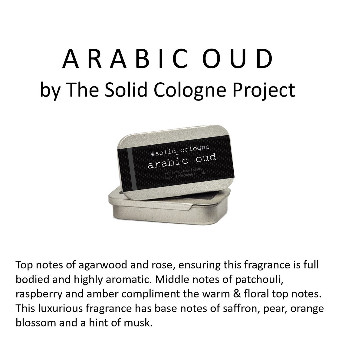 Arabic Oud - Solid Cologne - Made in Scotland - Etsy