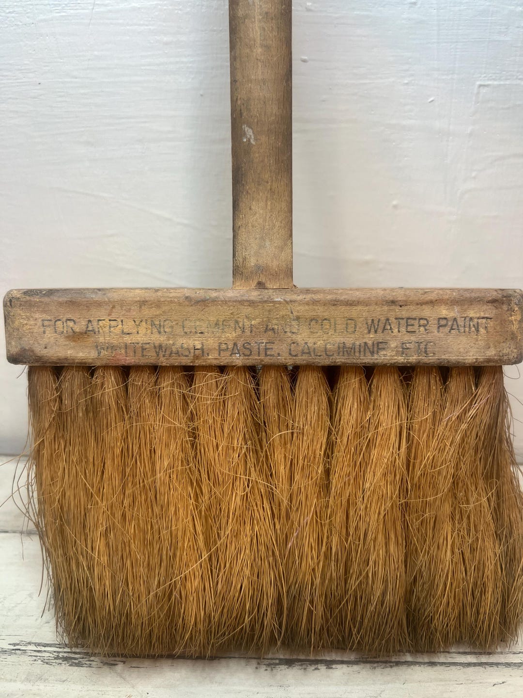 Vintage Horsehair Brush/paint Brush Wooden Handle Primitive - Etsy