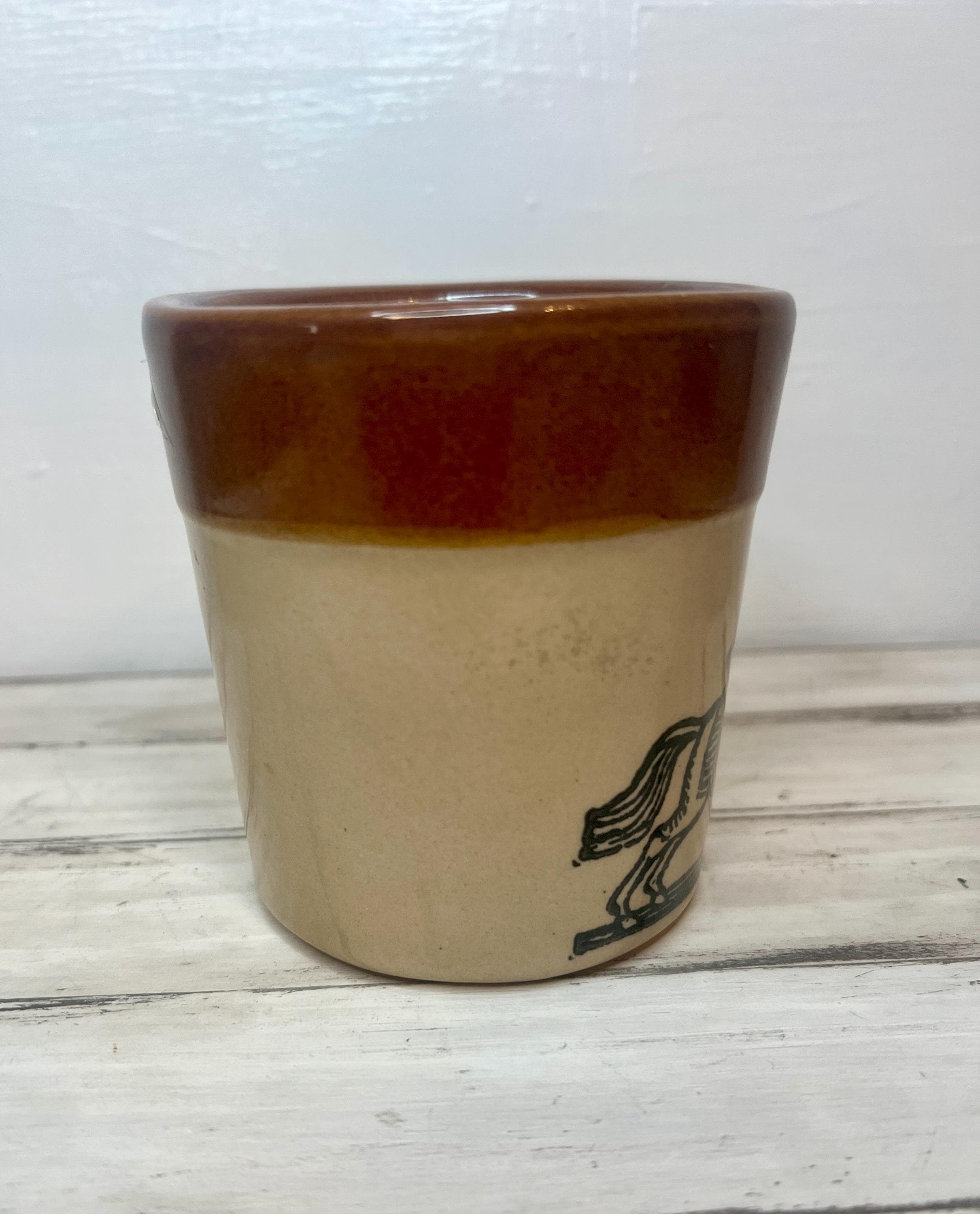 Vintage Holt-howard Fox Hunt Transferware Stoneware Coffee Mug Horse ...