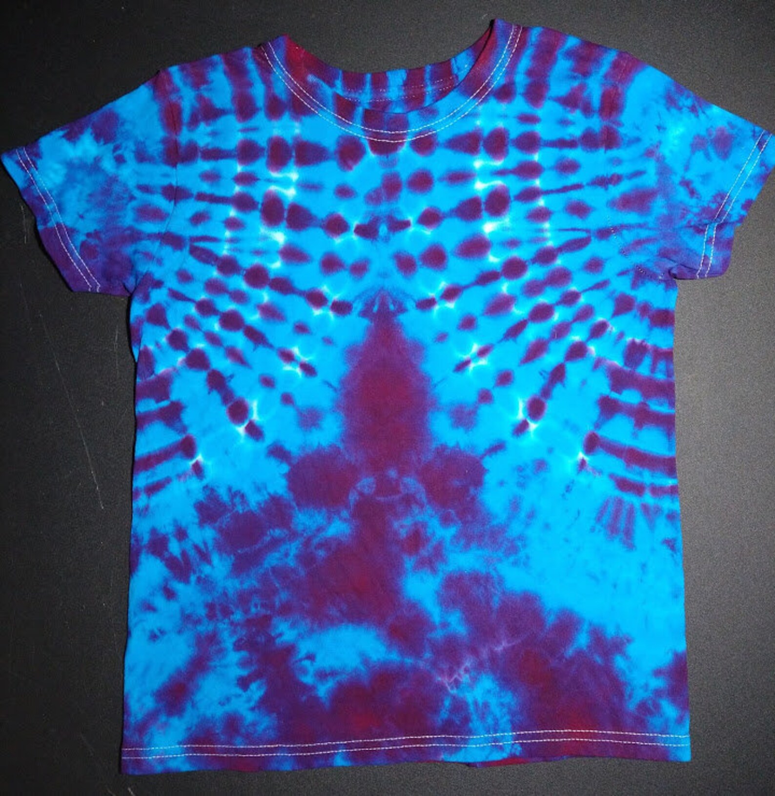 Tye Dye Blue Purple NEW Handmade Original Design Youth Size Medium ...