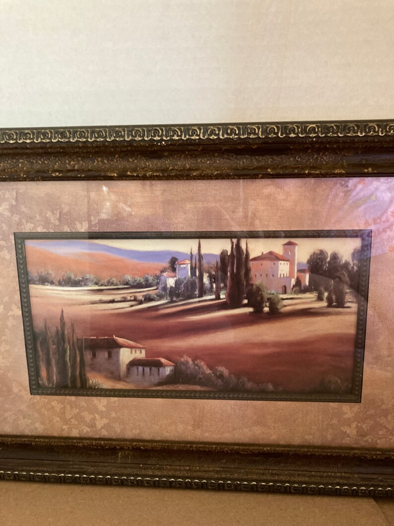 Carol Jessen Art Print in Tuscany Frame "blue Shadows "13"x19" - Etsy