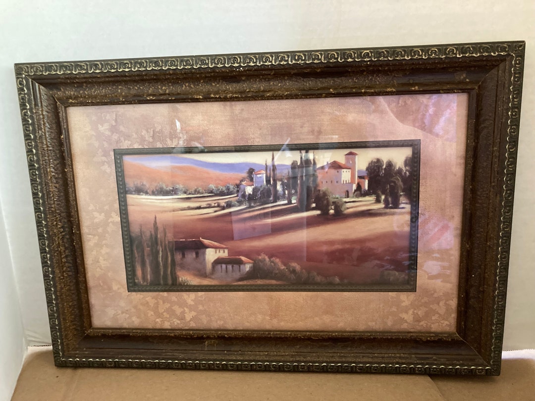 Carol Jessen Art Print in Tuscany Frame "blue Shadows "13"x19" - Etsy