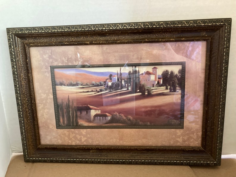 Carol Jessen Art Print in Tuscany Frame "blue Shadows "13"x19" - Etsy