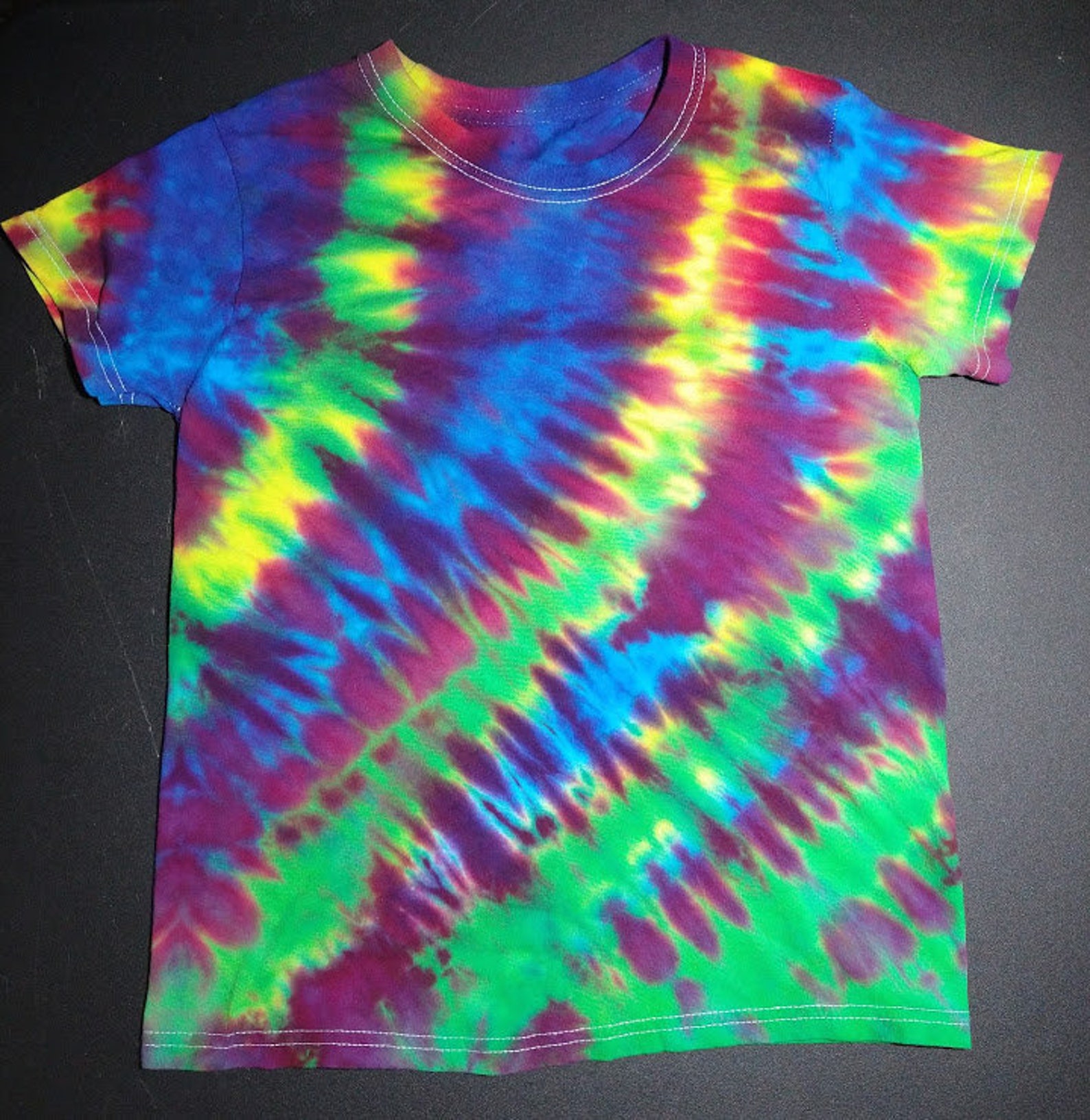 Tye Dye Blue/Purple/ Green NEW Handmade Original Design Youth - Etsy Italia