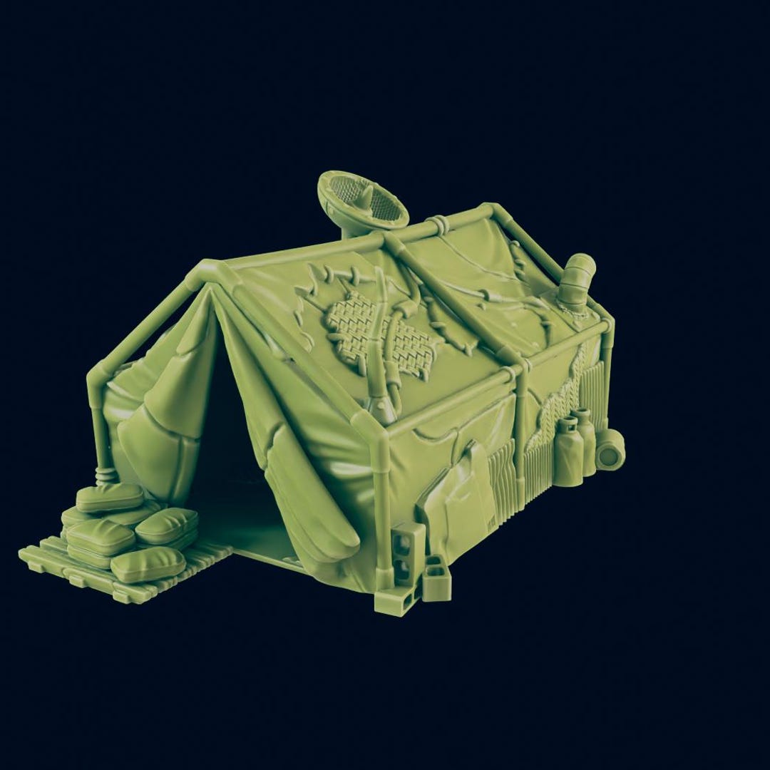 Wasteland Tents - Post Apocalyptic Survival Camp - RPG Camp Site - RPG ...