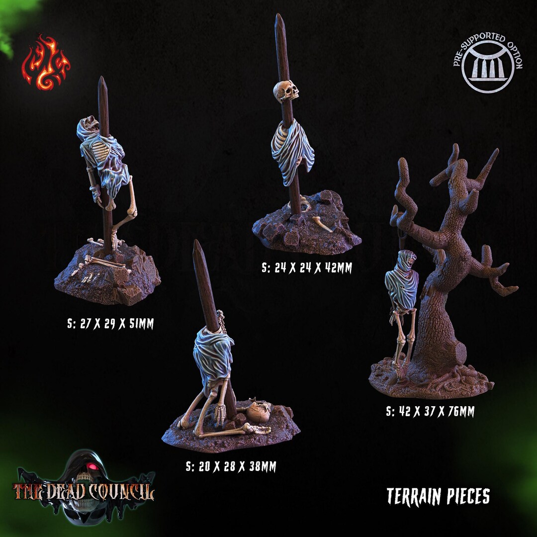 Battlefield Casualty Skeleton Miniatures - 4 Styles or Buy Minis as a ...