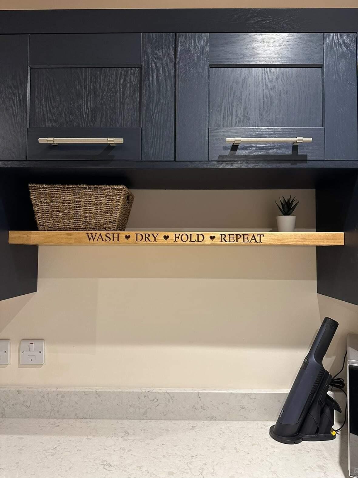 Personalised Engraved Rustic Shelves Solid Wood Shelf - Etsy UK