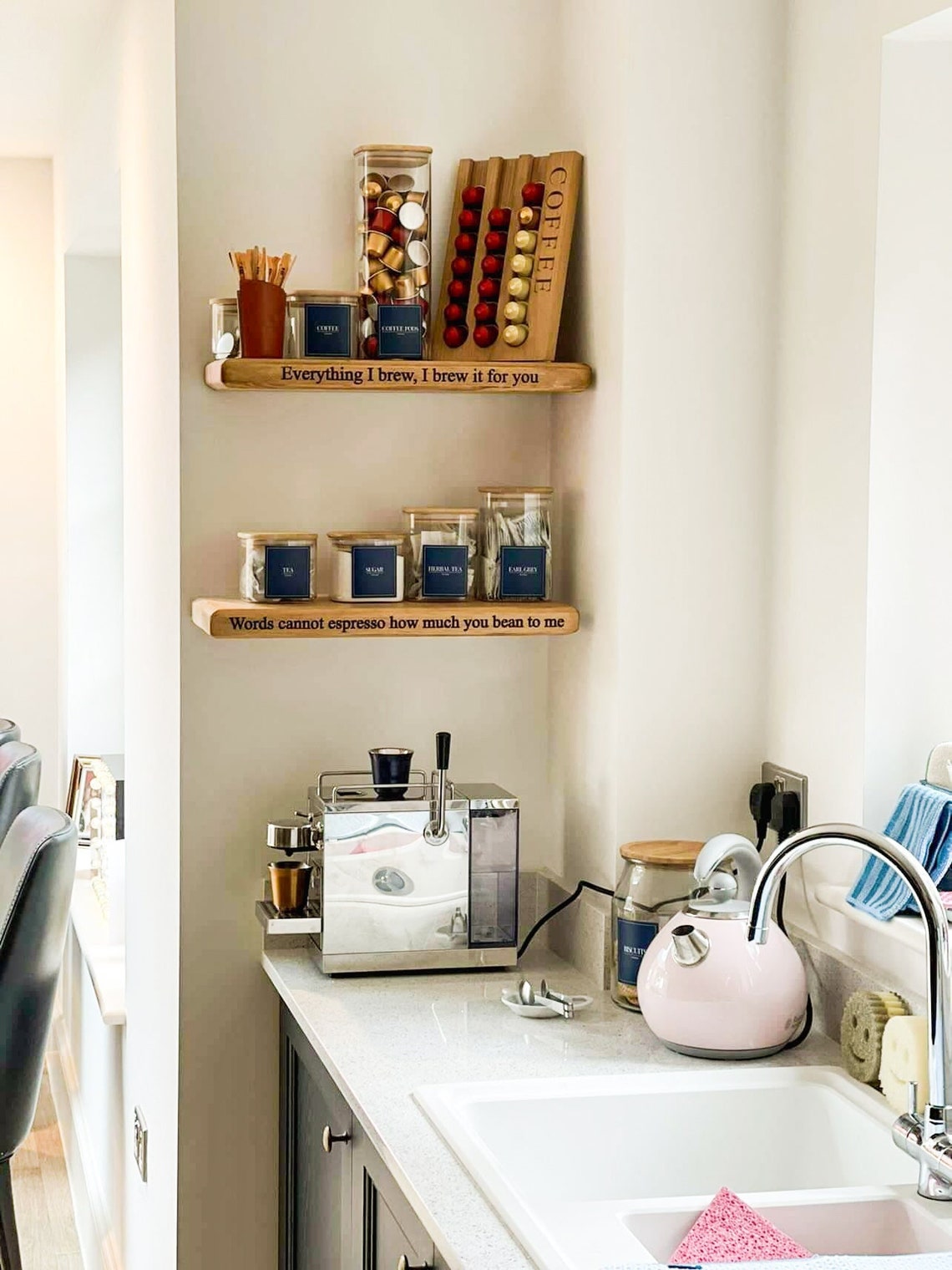Personalised Engraved Rustic Shelves Solid Wood Shelf - Etsy UK