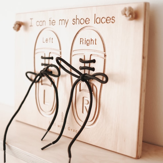 Shoe Board Educational Board Wooden Toys Montessori - Etsy