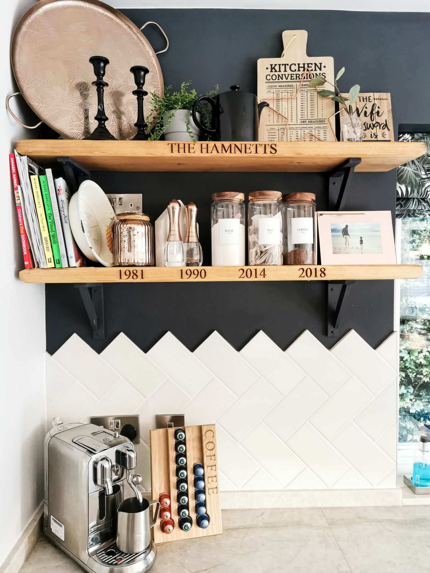 Personalised Engraved Rustic Shelves Solid Wood Shelf - Etsy UK