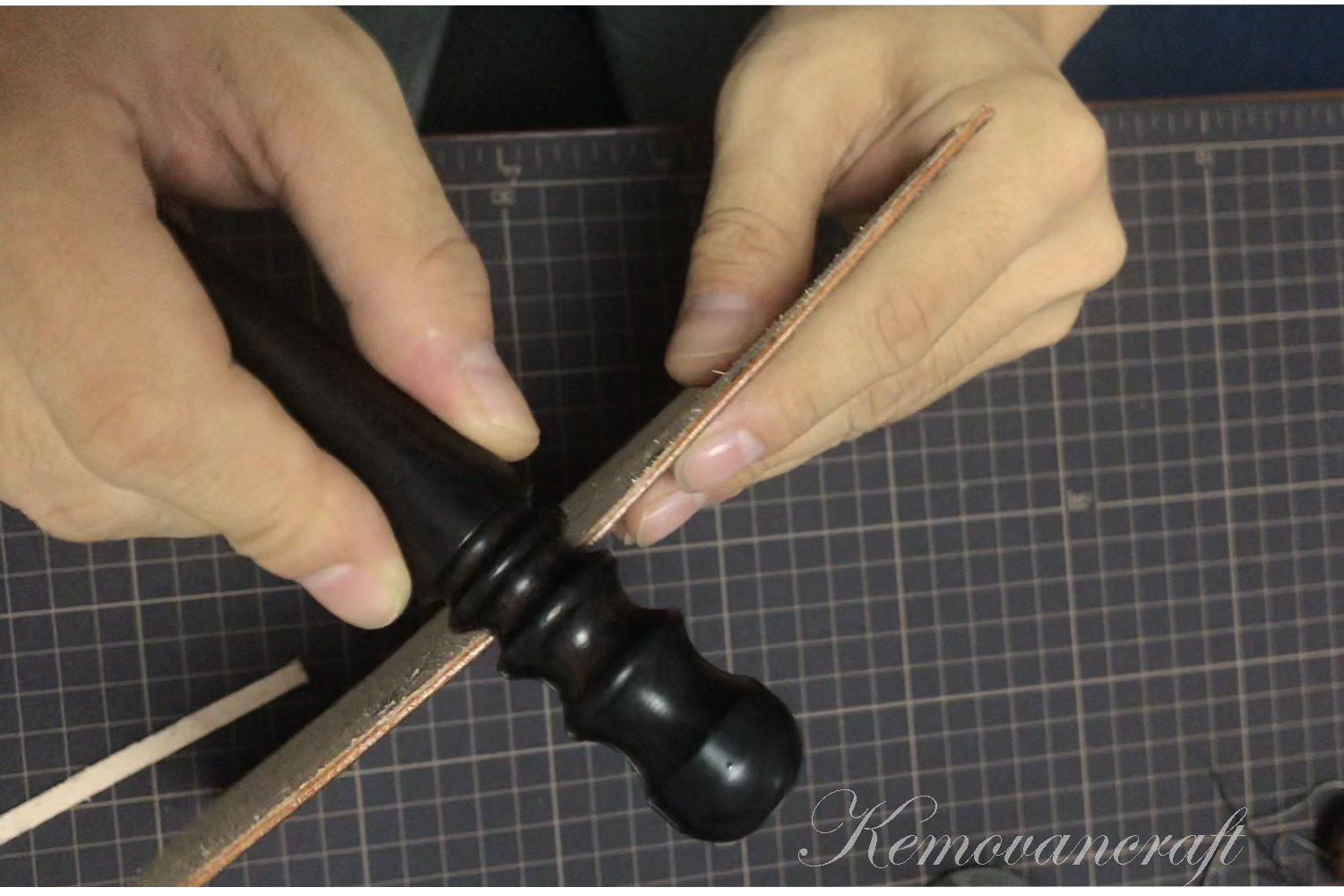 Leather Edge Slicker Wood Round Bar Edge Burnisher Leather | Etsy Australia